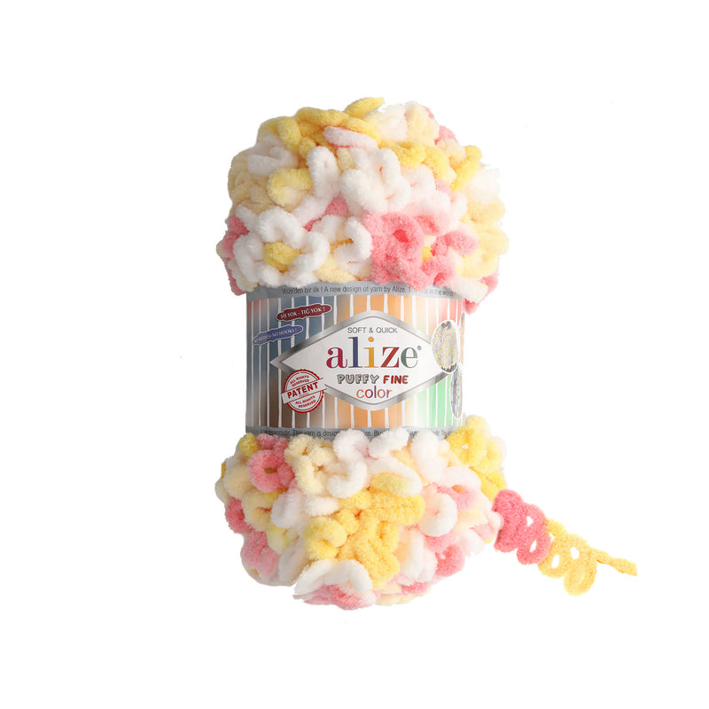 Alize - Puffy Fine Colors Yarn %100 MicroPolyester 100gr 14.5 mt | Book ...